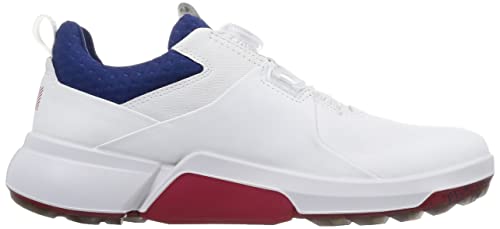 ECCO Men's Biom Hybrid 4 BOA Gore-TEX Waterproof Golf Shoe, White, 13-13.5