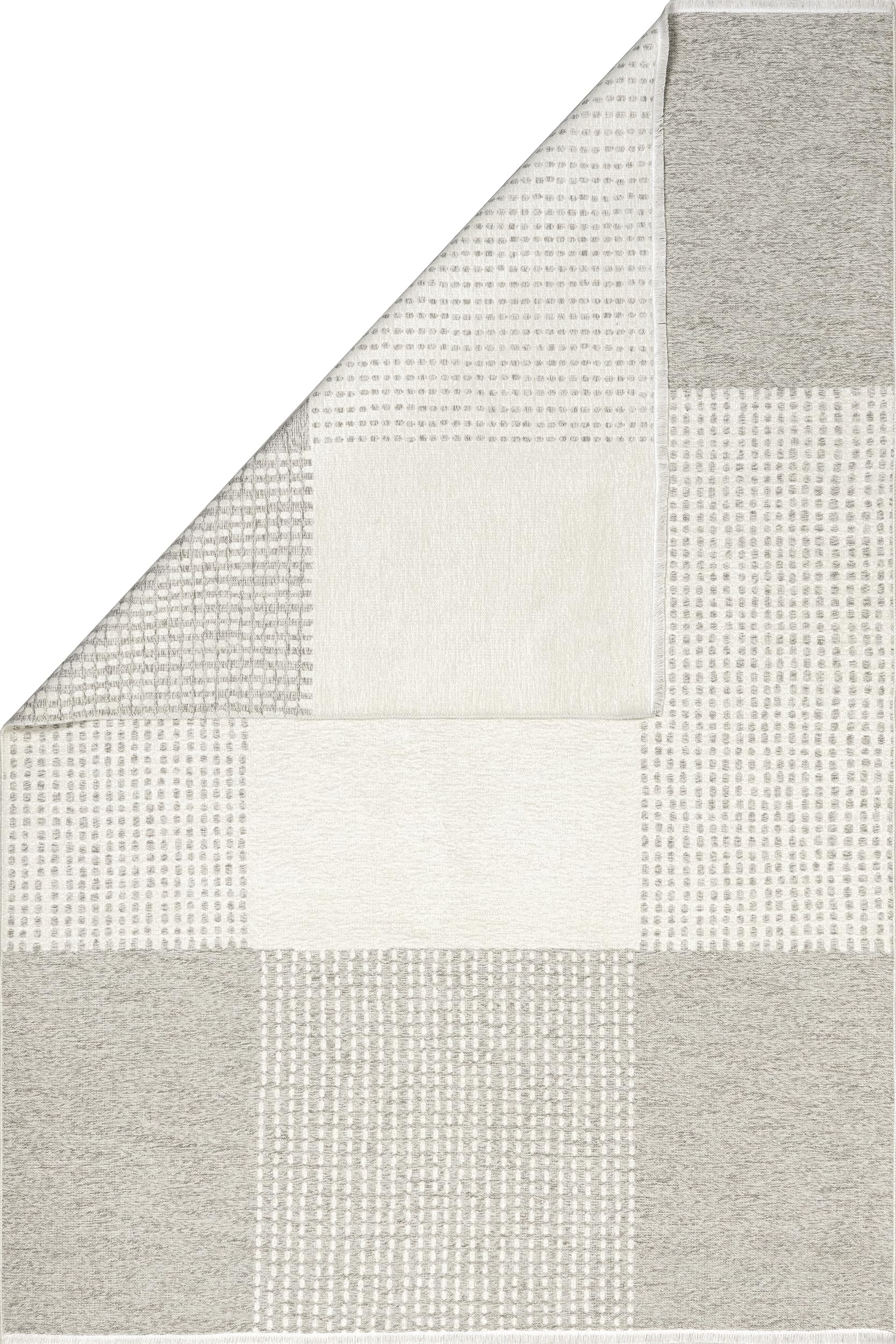 nuLOOM 3' x 5' Versa Collection Reversible SuperiorWash Area Rug, Machine Washable, Stain-Resistant, Easy Storage, Oeko-TEX Certified, Kirby Cream
