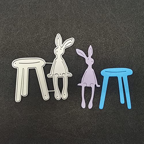J56JIW2jjsim Cute Easter Bunny Metal Cutting Die for DIY Paper Art Crafts Photo Album Decor Metal die cuts for Card Making Crafting Invitation Scrapbooking