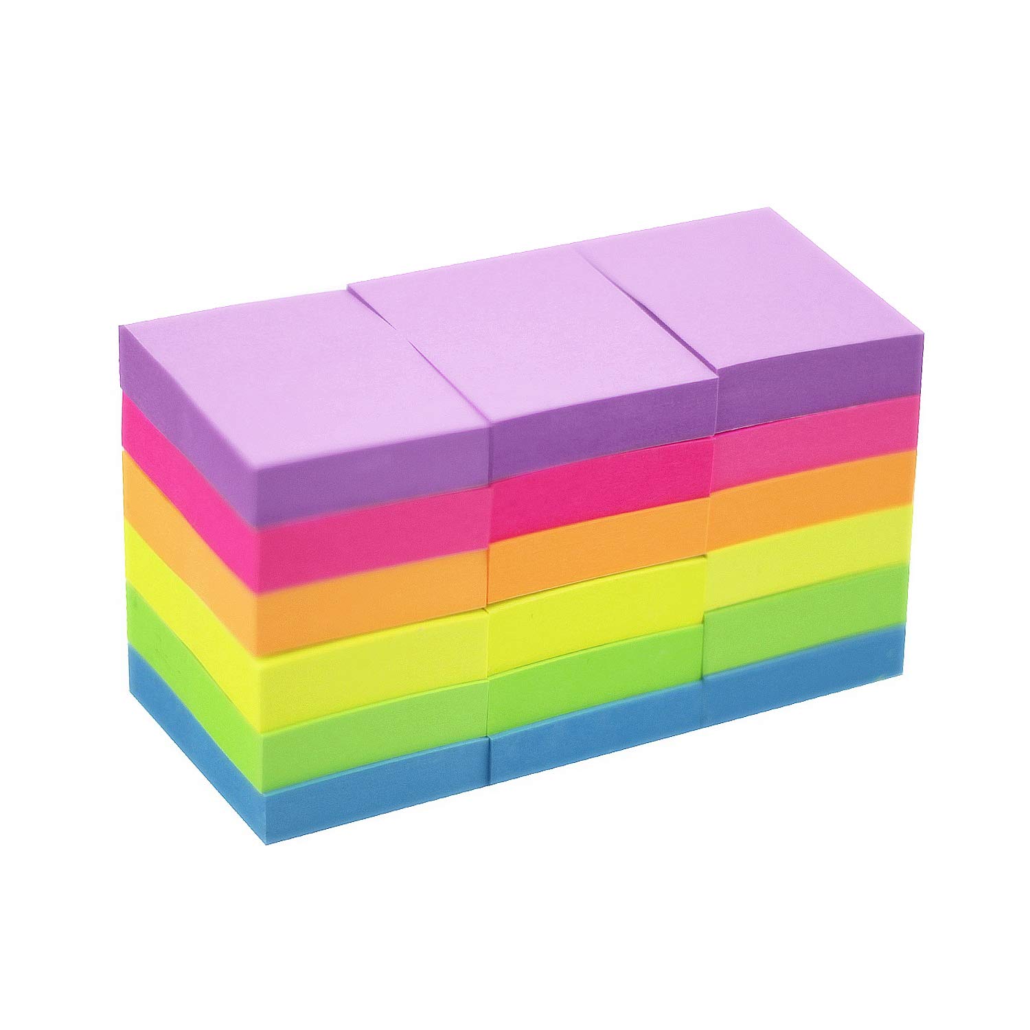 Early Buy Sticky Notes 1.5 x 2 Self-Stick Notes 6 Bright Color 36 Pads, 100 Sheets/Pad