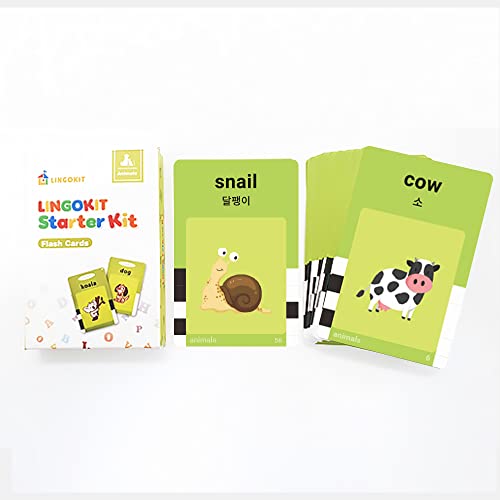 Talking Flashcards Korean Bilingual Interactive Flashcards for Learning English/Korean- Talking ABC, Numbers, Animals, Countries Educational Montessori Toy for Toddlers and Preschool Kids