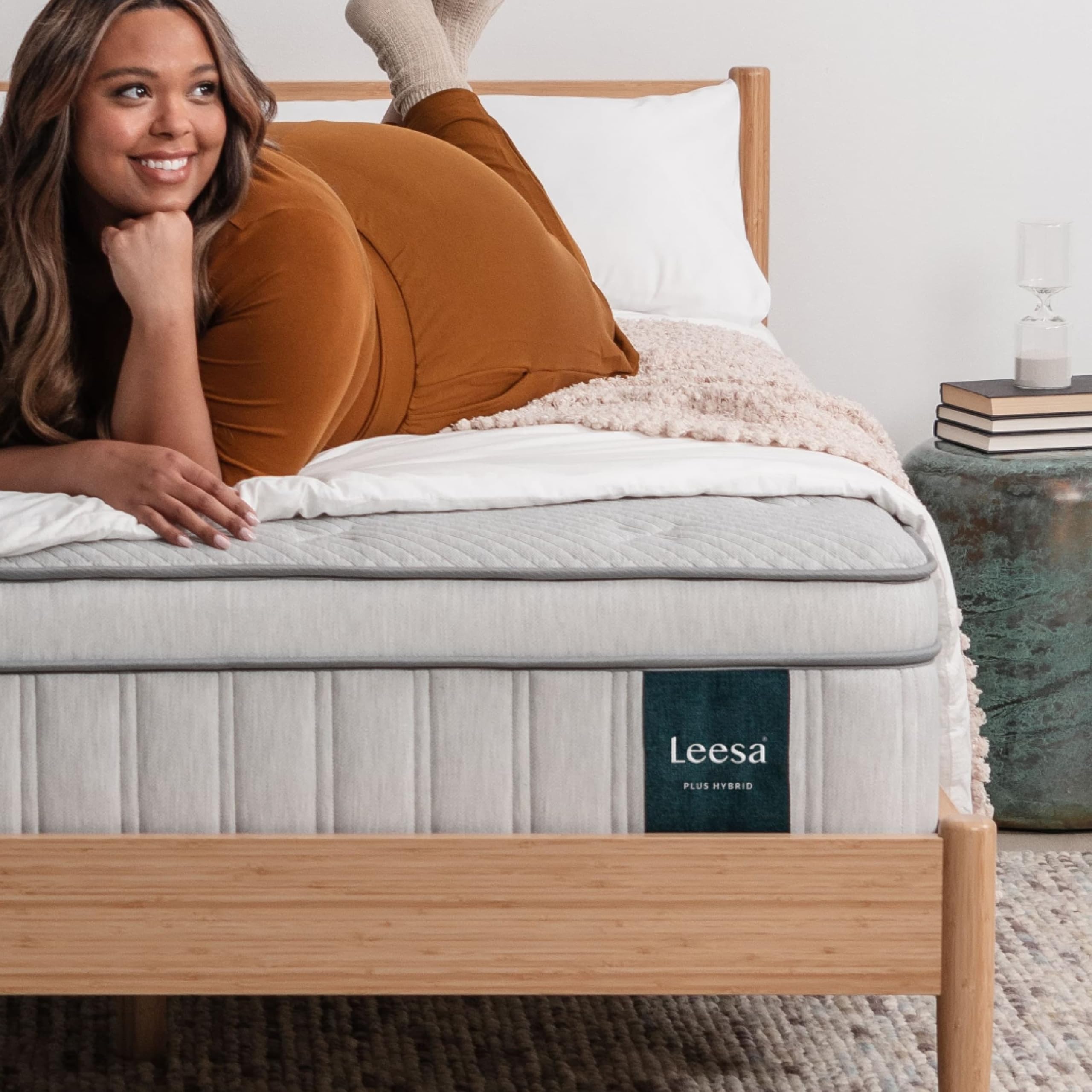 Leesa King Size Plus Hybrid Mattress, Medium Firm Firmness, Engineered for Plus Sized Sleepers, 13", CertiPUR-US Certified, 100-Night Trial