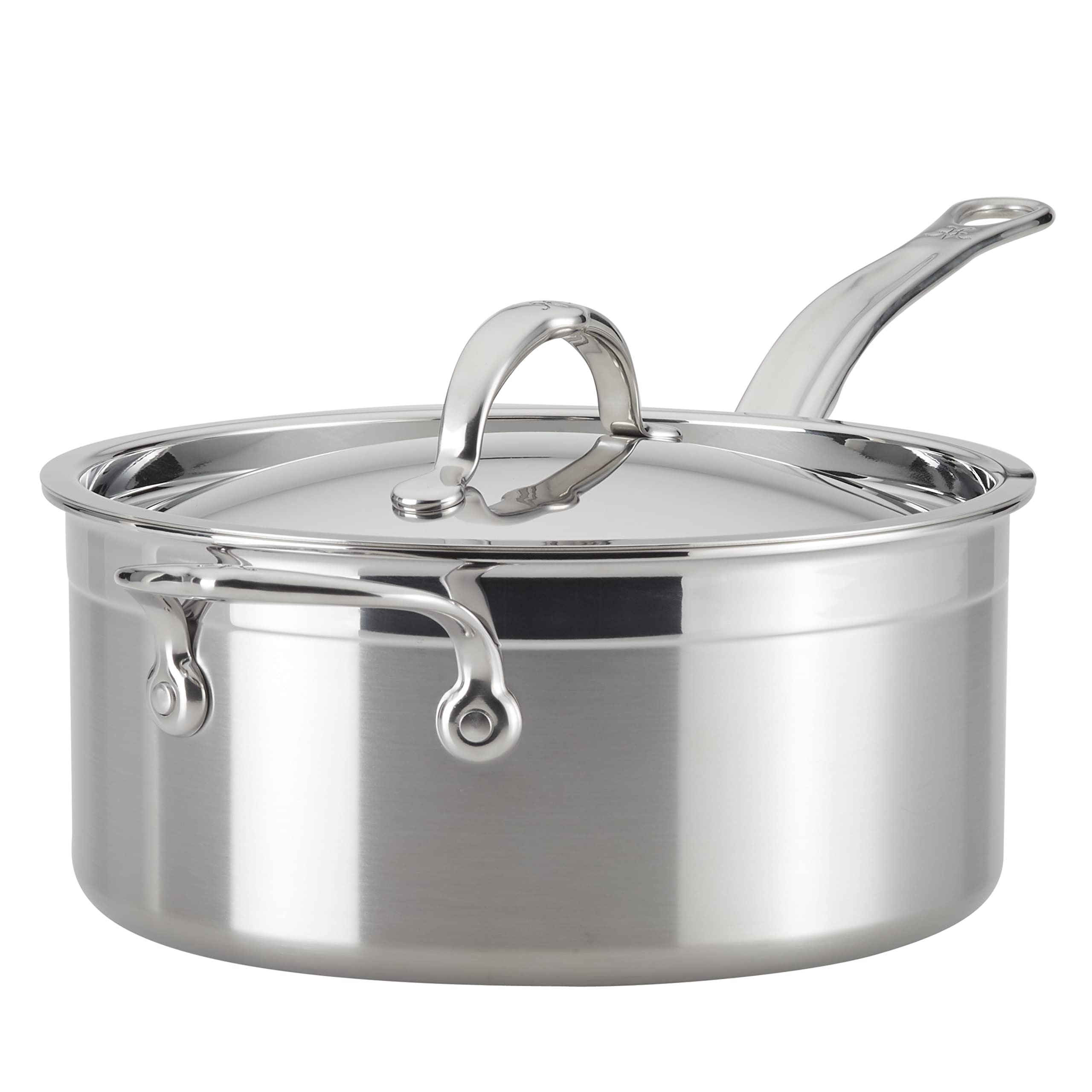 Hestan - ProBond Collection - Professional Clad Stainless Steel Sauce Pan, Induction Cooktop Compatible, 4 Quart