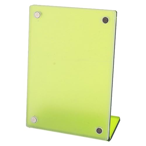 Free Standing Photo Frame, Simple Operation Slant Back Multipurpose Photo Frame for Movie Ticket Office (Fluorescent Green)