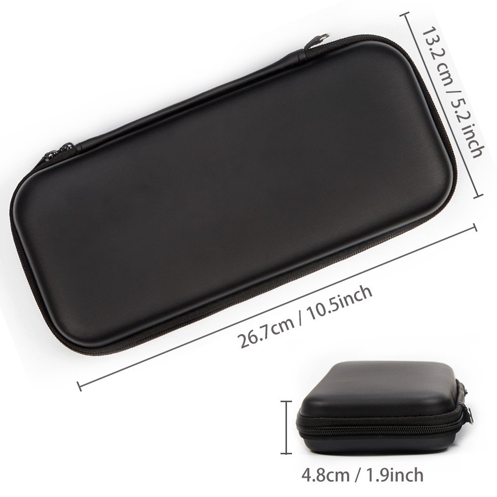 Evecase Switch OLED Case/Switch Case Compatible with Nintendo Switch OLED Model 2021/Nintendo Switch, Nintendo Switch Accessories Portable Travel Carrying Case with 5 Card Storage Slot