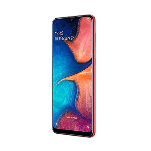 Samsung Galaxy A20 SM-A205GDS 32GB, Dual Sim, 6.4" Infinity-V Display, Dual Rear Camera, 3GB RAM, GSM Unlocked International Model, No Warranty (Red)