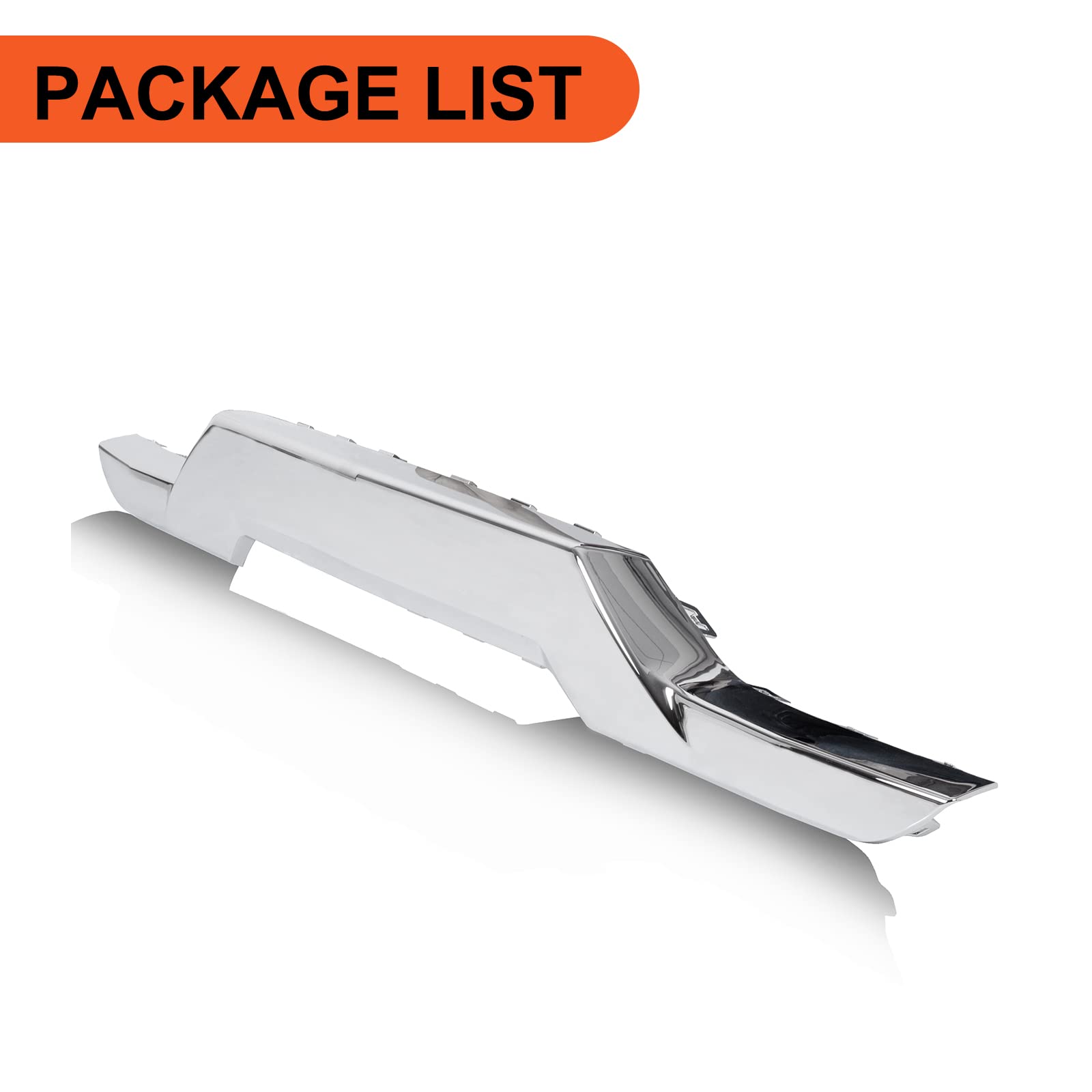 ECOTRIC Front Bumper Skid Plate Compatible with 2016-2019 Chevy Chevrolet Silverado Replacement For 23243083 GM1044128