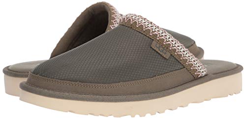 UGG Men's Tasman Slip-On ULD Mono Slipper, Moss Green, 8