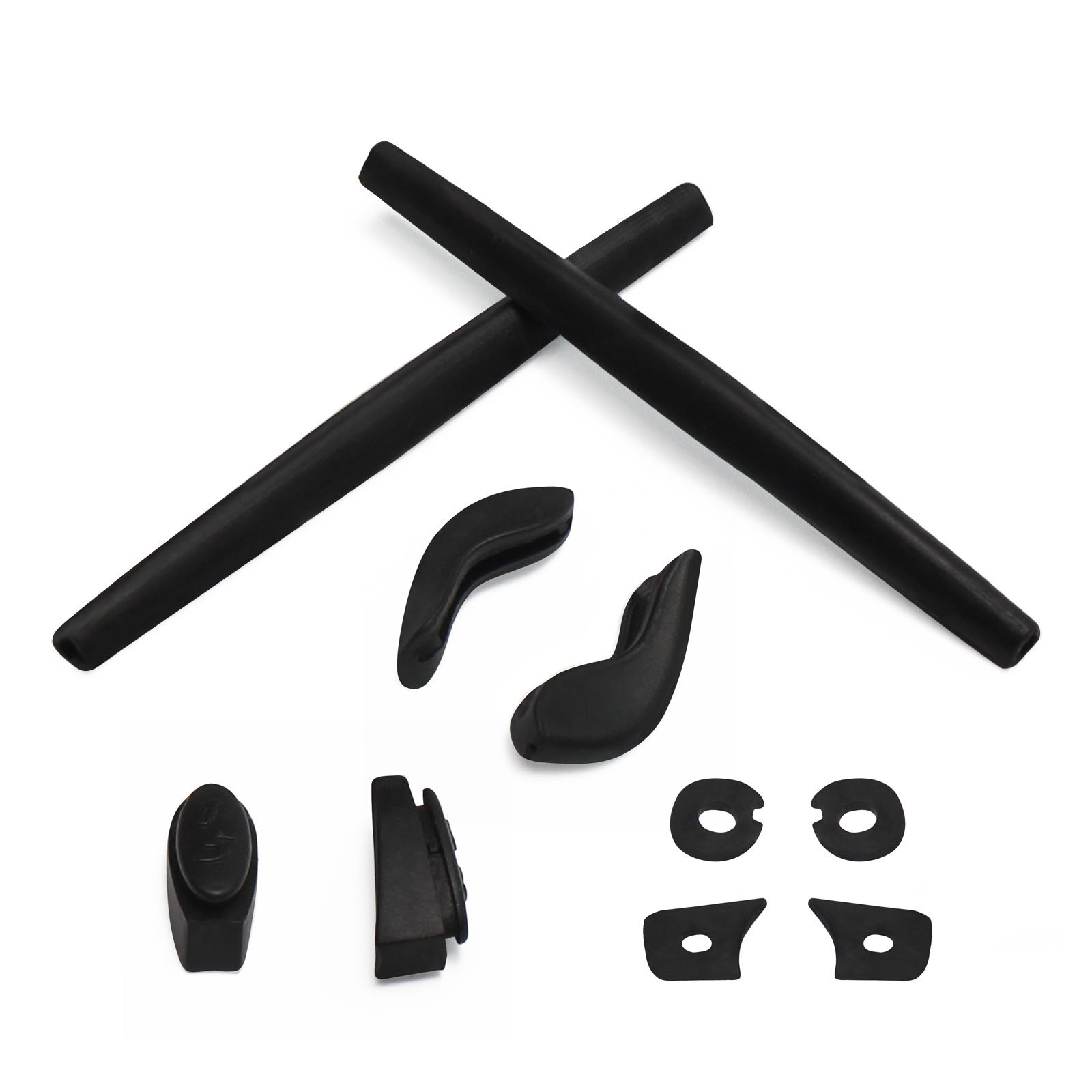 Eye Opening Stuff Replacement Earsocks & Nosepiece Rubber Kits Compatible with Oakley Juliet Sunglasses - Black