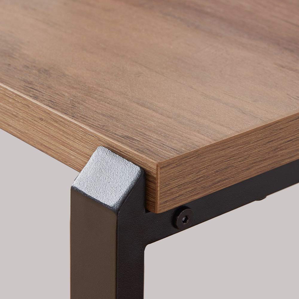 FOLUBAN Home Office Computer Desk, Modern Study Writing Desk, Simple Industrial Computer Table, Oak 47 inch