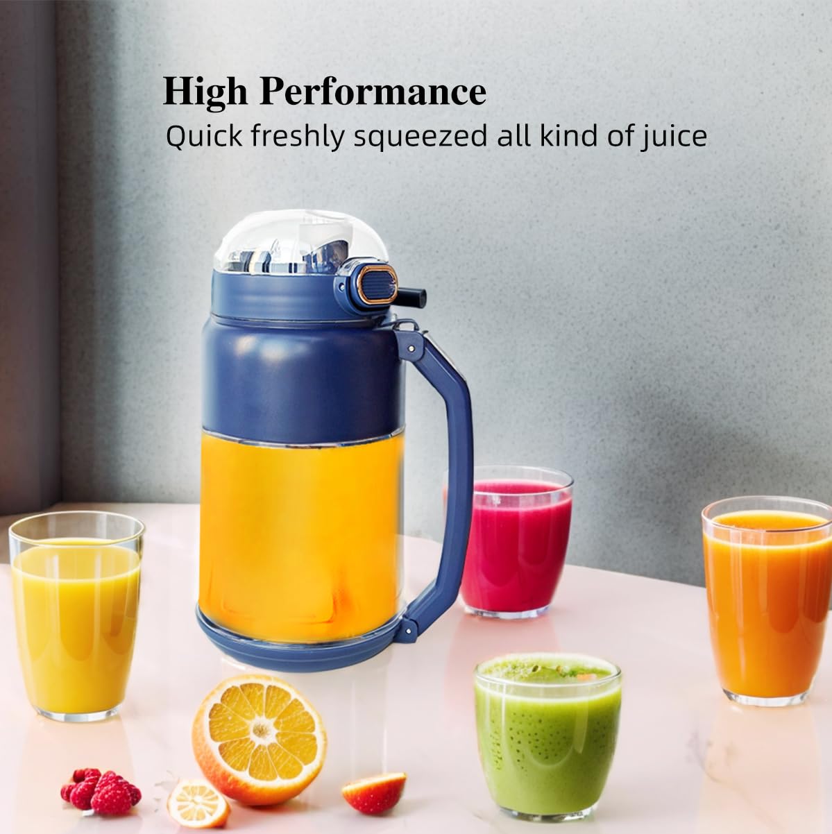Portable Blender - Personal Size Blender for Shakes and Smoothies with 8 Ultra Sharp Blades, 12 Oz Mini Blender USB Rechargeable for Travel/Picnic/Office/Gym