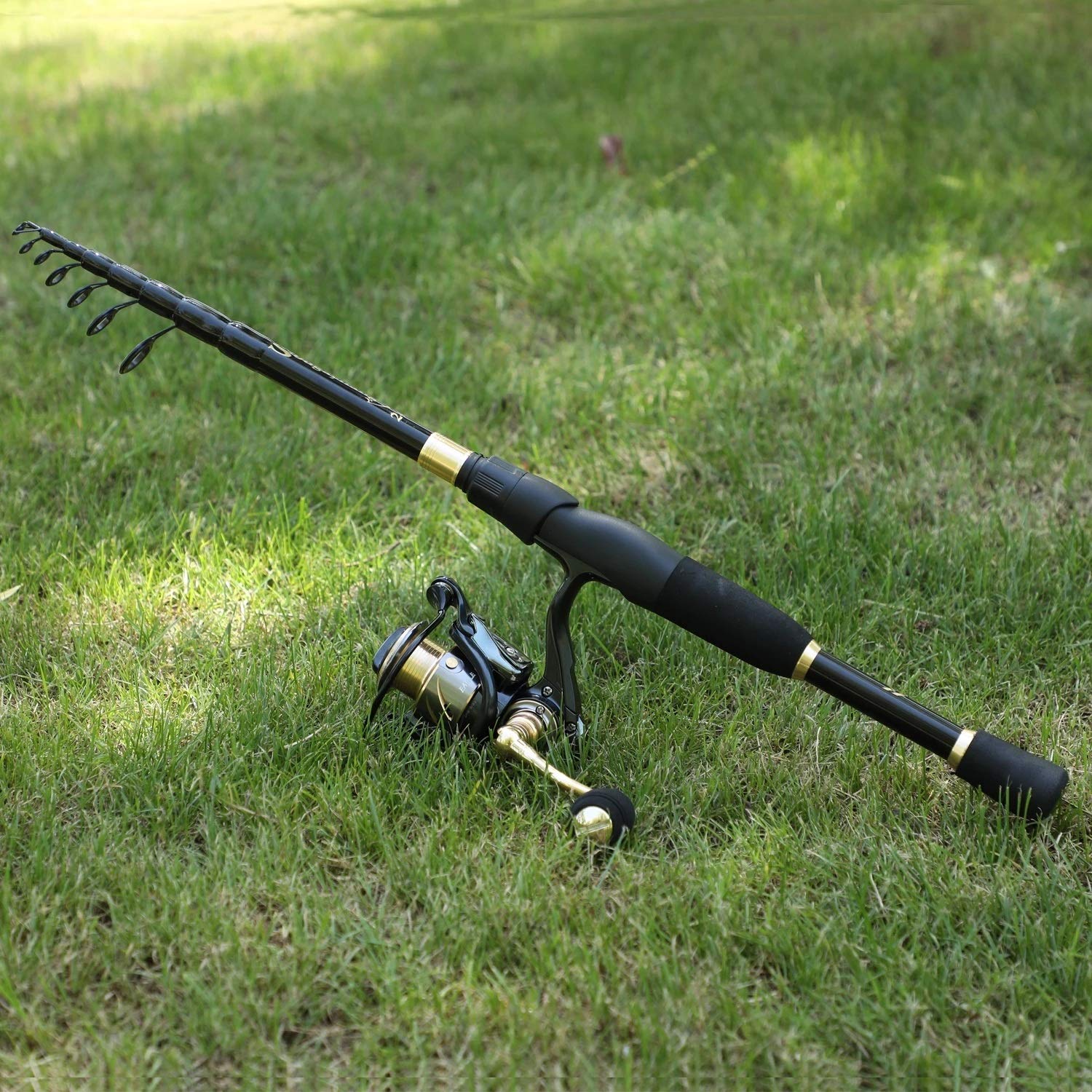 FZZDP Telescopic Fishing Rods 1.8M 2.1M 2.4M Bass Hard Bait Casting Mini Portable Spinning Rod Fishing Tackle Tools ( Size : 2.1m )