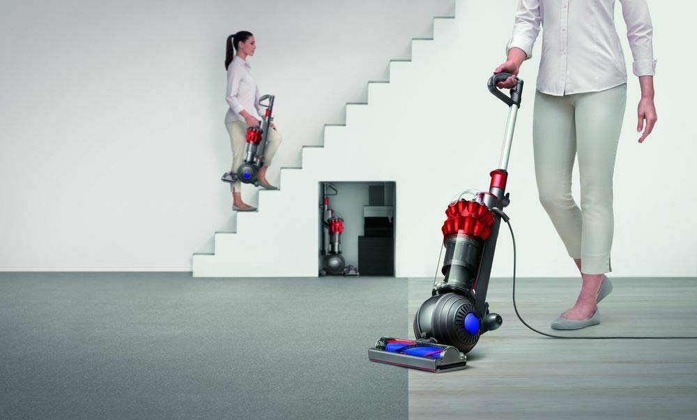 Dyson Small Ball Multi Floor Upright Vacuum Cleaner, Iron/Red