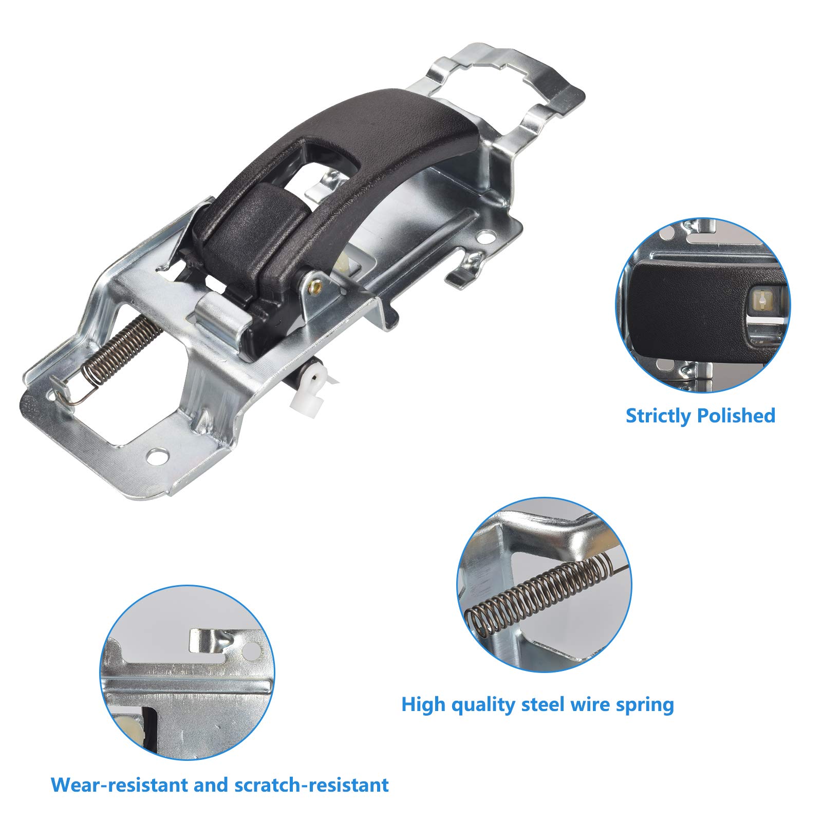FAERSI Interior Door Handle Front/Rear Right Passenger Side Replacement for Chevy Equinox Door Handle 2005 2006 2007 2008 2009 | 2006-2009 Pontiac Torrent Door Handle, Replaces #OE 15926298, 25897972