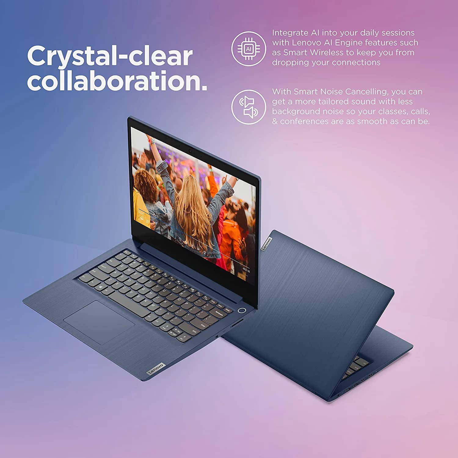 Lenovo 2022 IdeaPad 3 14" FHD Laptop 10-Core 12th Intel Core i5-1235U Iris Xe Graphics 24GB DDR4 512GB NVMe SSD Fingerprint Reader Backlit Keyboard WiFi 6 Windows 11 Home w/ RATZK 32GB USB