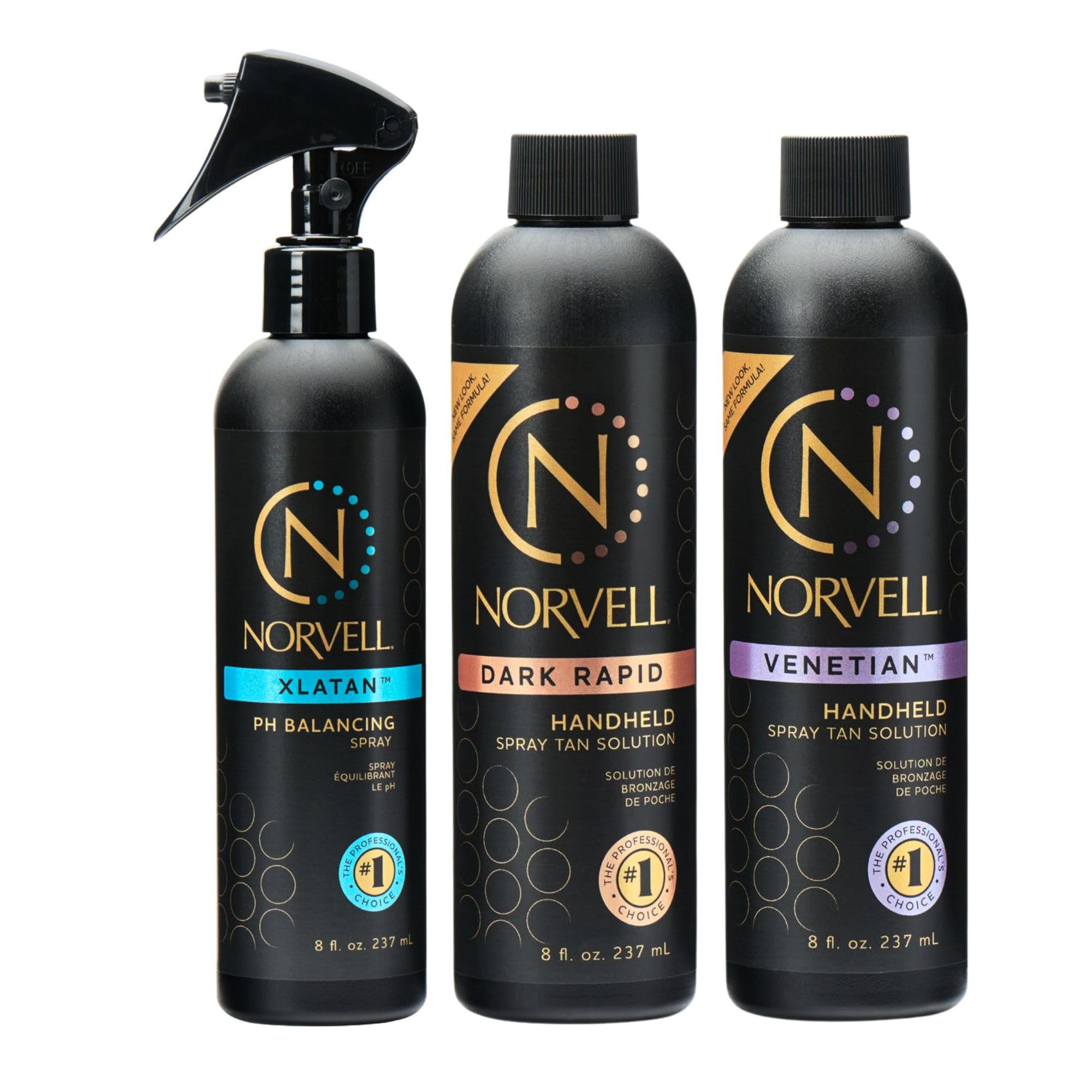 Fascination Spray Tanning Kit Machine Bundle with Tanning Solutions and Prep Spray