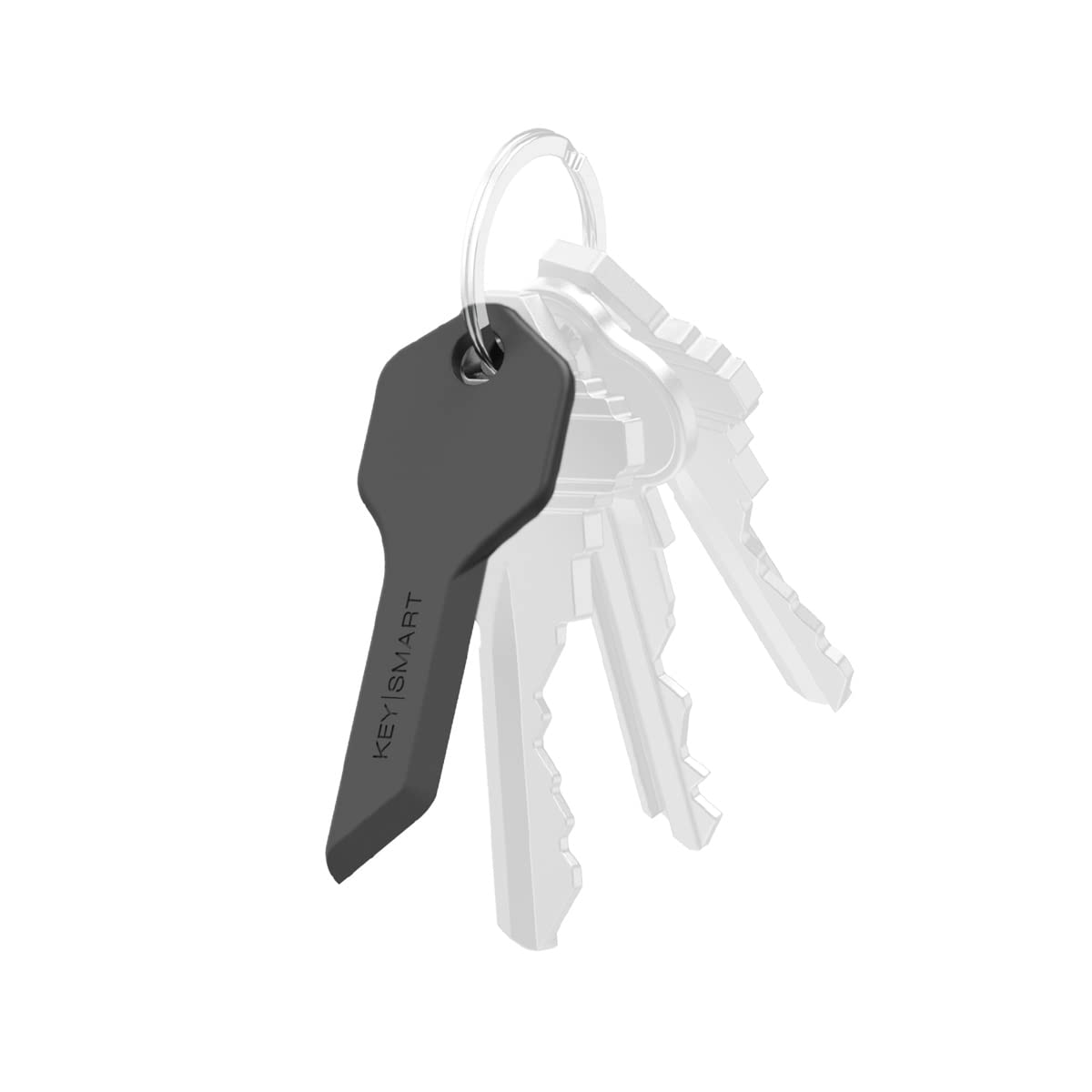 KeySmart Safe Box Cutter - Key-Shaped Safe Package Opener for Everyday Carry, with Finger Protection Fits Perfectly on Keychain or Inside a KeySmart (Black)
