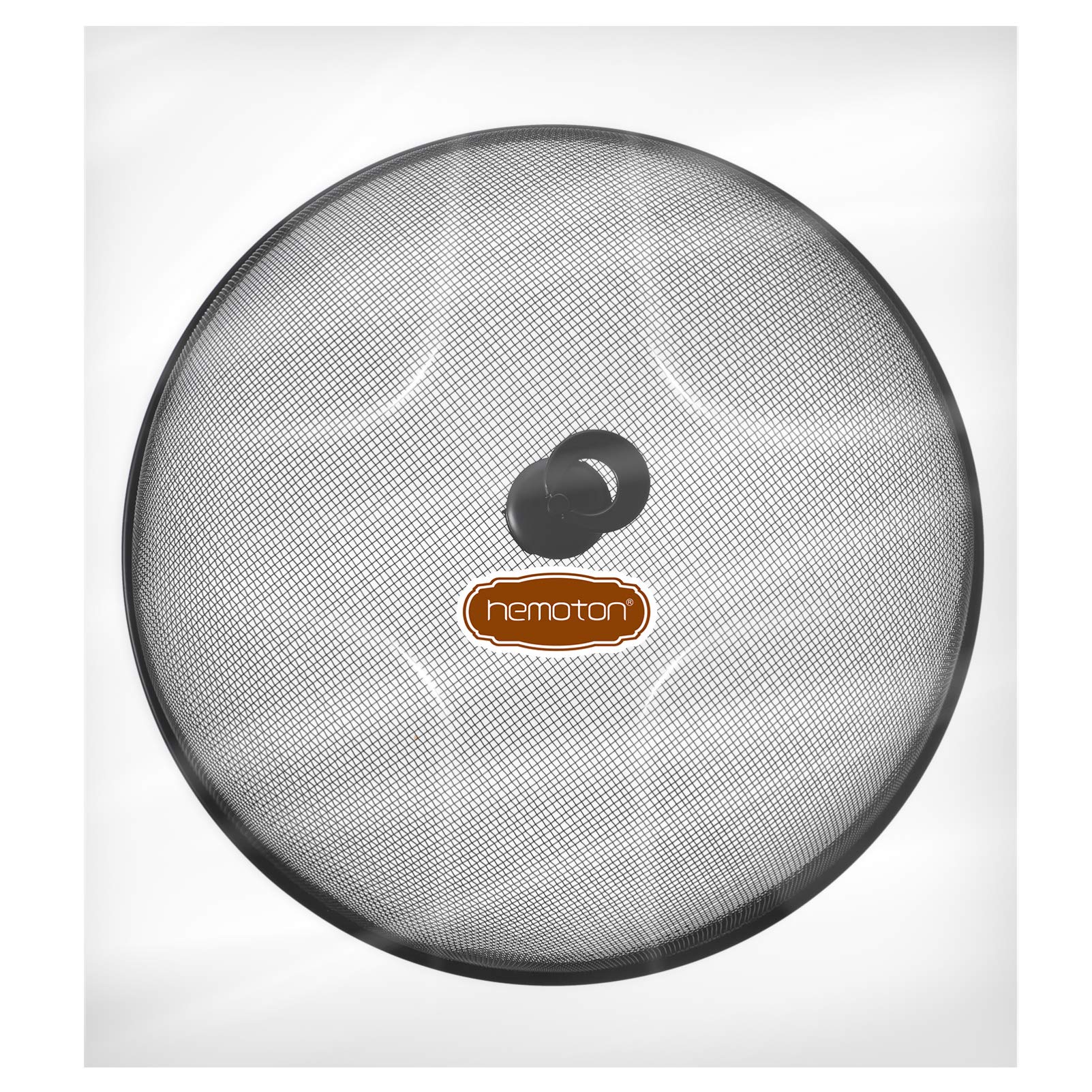 HEMOTON Mesh Food Cover Stainless Steel Mesh Dome Food Cover Protector, Round Mesh Screen Food Tent for Kitchen, Outdoor, Picnic, Reusable, Large,15.7-Inch