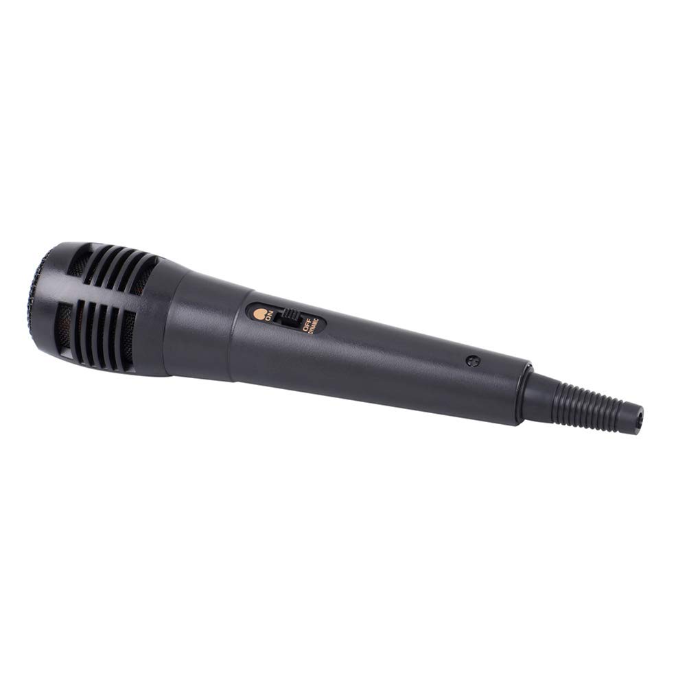 FAgdsyigao Handheld 6.5mm Wired Uni-Directional Dynamic Karaoke Microphone with Audio Cable Live Karaoke Entertainment Portable at Home Black