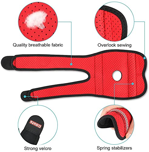 Elbow Support Adjustable Neoprene Elbow Brace with Dual-Spring Stabiliser, Elbow Strap for Golfers Elbow, Tennis Elbow, Arthritis, Sports Injury Pain Relief and Provides Support,Unisex