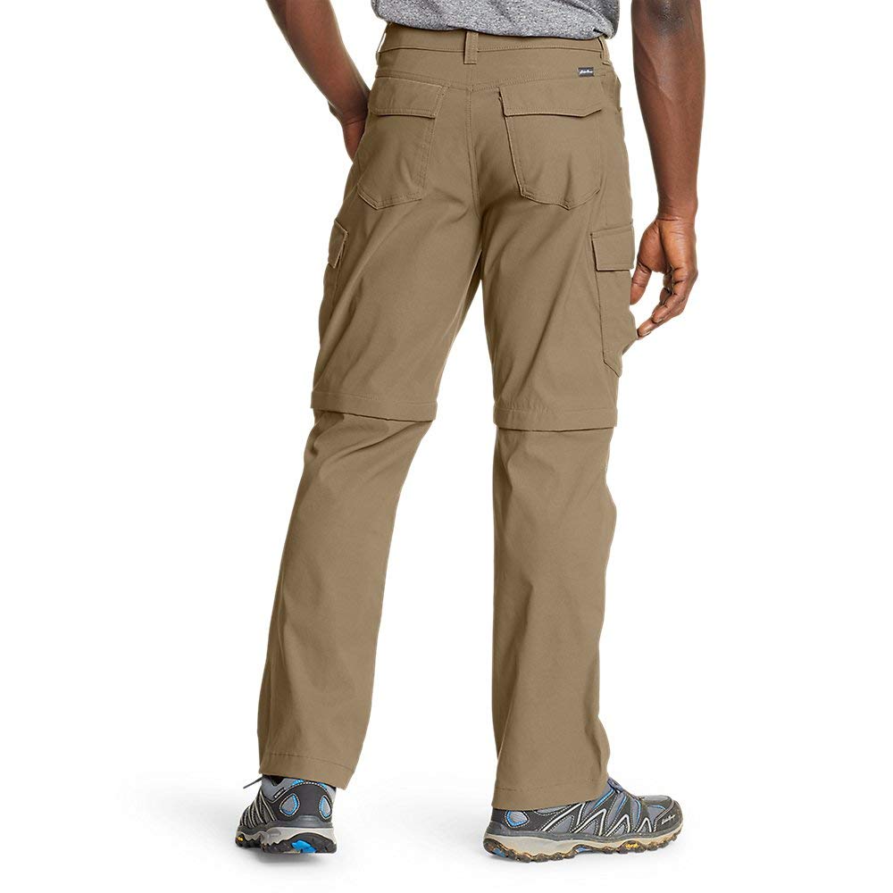 Eddie Bauer Men's Rainier Convertible Pants, Saddle, 32W x 32L, Hiking Pants