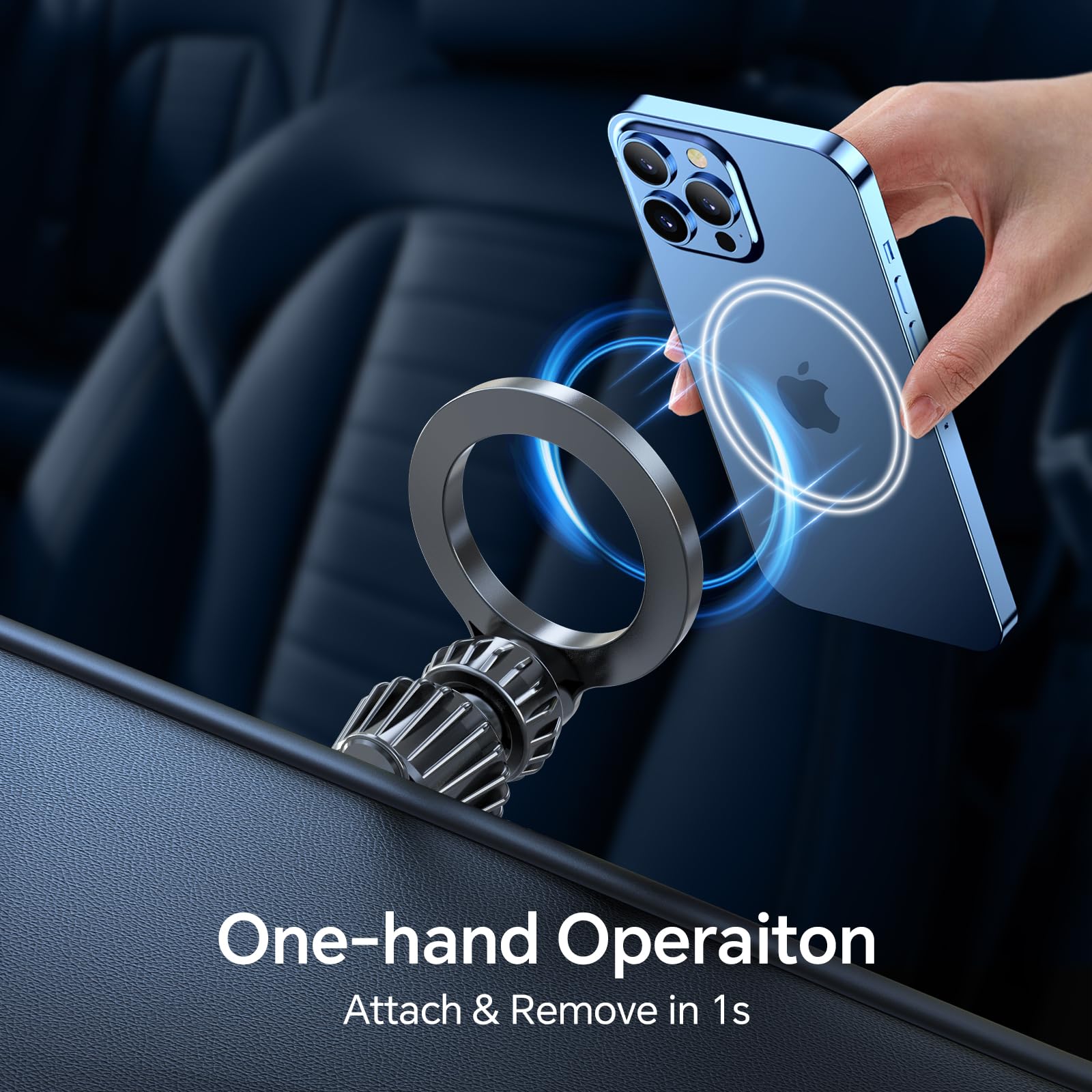 for iPhone Magsafe car Mount Vent【20 Strong Magnets 】Magnetic Phone Holder for Car Vent Cell Phone Holder Car Mount, Hands Free Car Phone Holder for Car for iPhone 15 14 13 Pro Plus Max Mag Safe Case