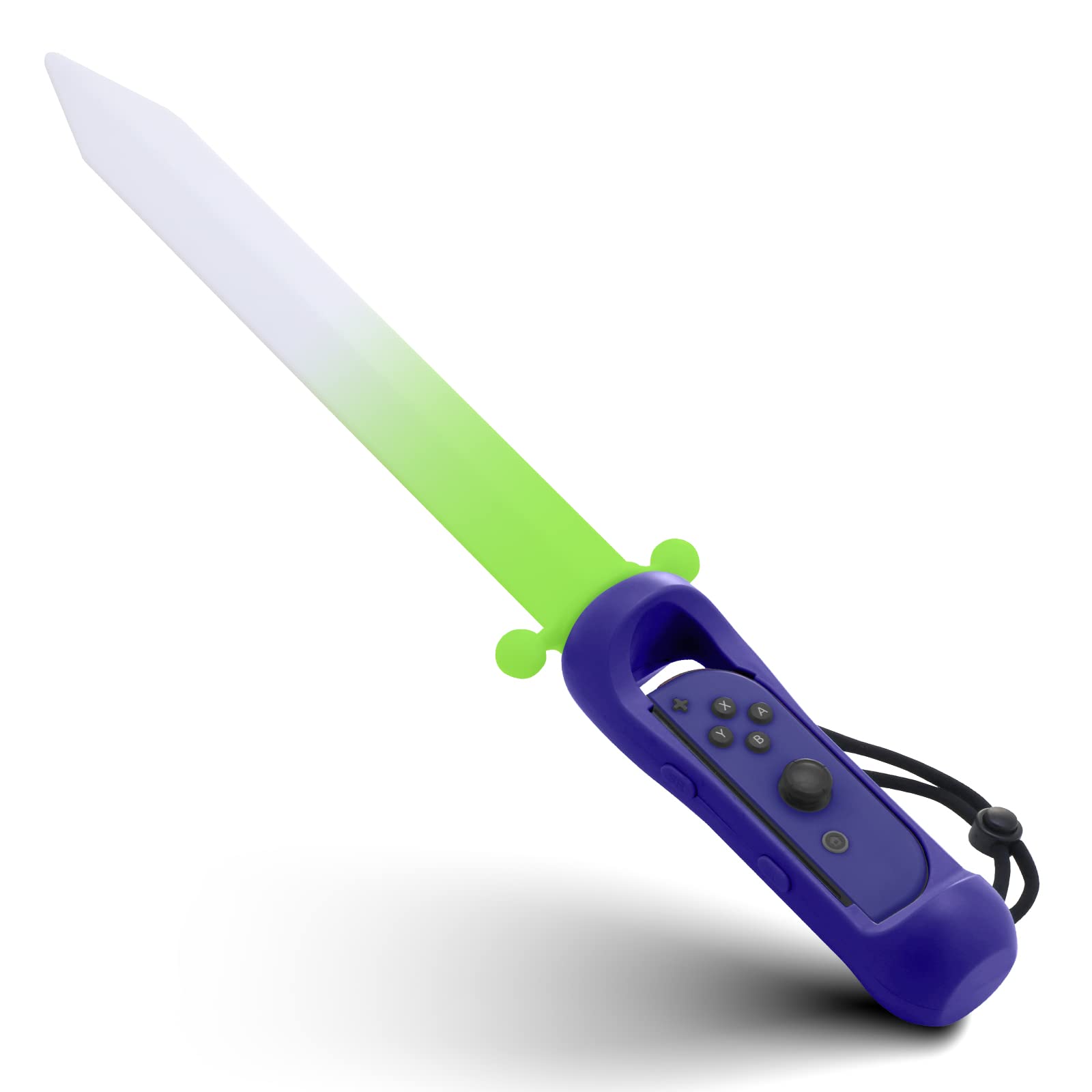 ECHZOVE LED Game Sword for Nintendo Switch Joy-Con, Hand Grip for Skyward Sword Switch Game Compatible with Nintendo Switch Sports with Hand Strap - 1 Pack