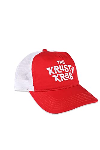 SpongeBob SquarePants Sponge Bob Square Pants The Krusty Krab Logo Adult Men's Snap Back Dad Baseball Cap Women's Snapback Fathers Hat