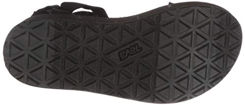 Teva Women's Flatform Universal Platform Sandal, Black, 10 M US