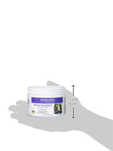 Wholistic Pet Organics Feline Complete - 4 Oz - Multivitamin & Probiotic Powder for Cats - Natural Cat Food & Digestive Support
