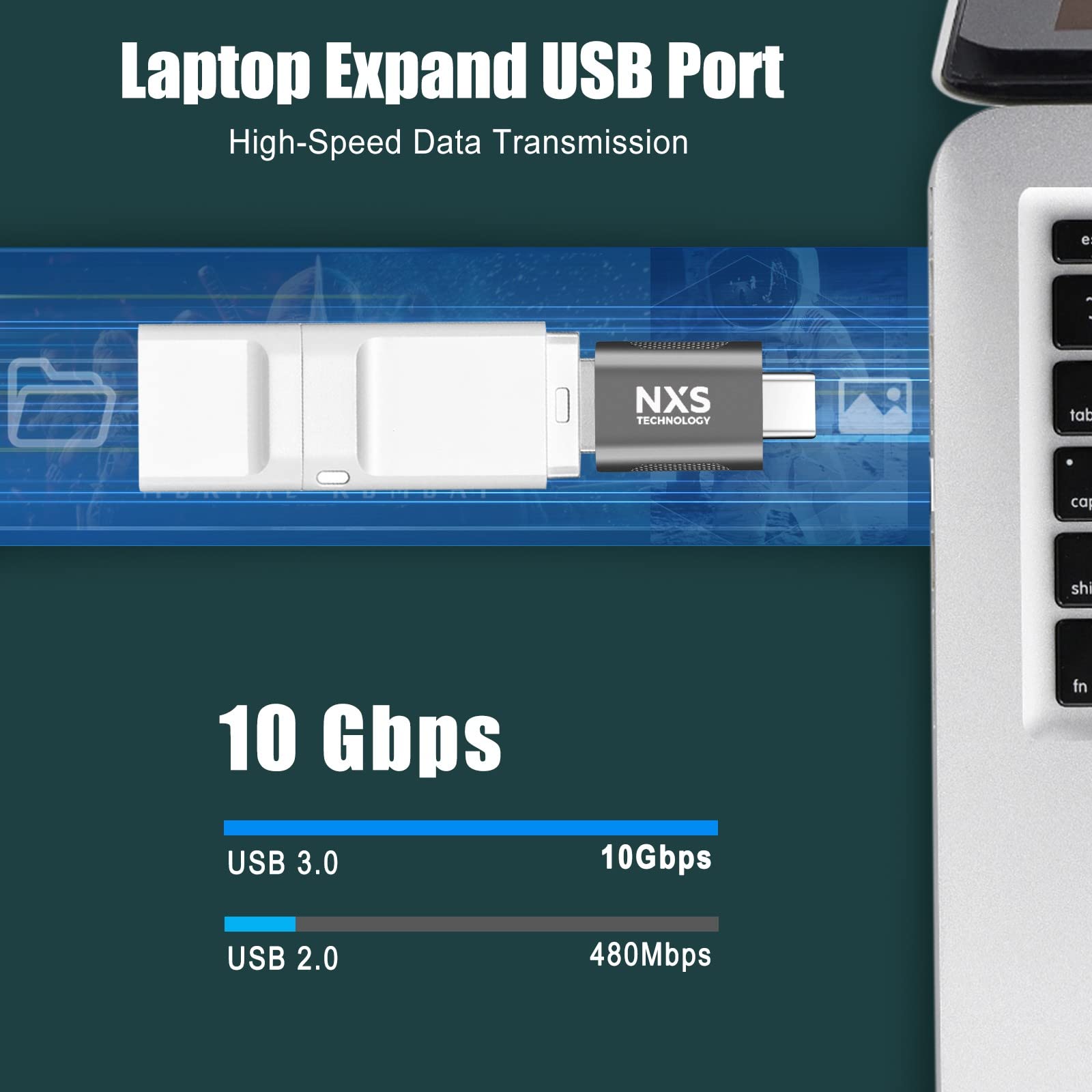 NXS Technology LLC USB-C Male to USB Female Adapter