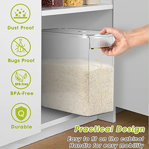 TBMax Rice Container 20 Lbs + Rice Storage Container 4 Lbs