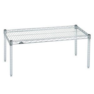 Omega Products Corporation 21" Deep x 54" Wide x 14" High Chrome Stationary Dunnage Rack