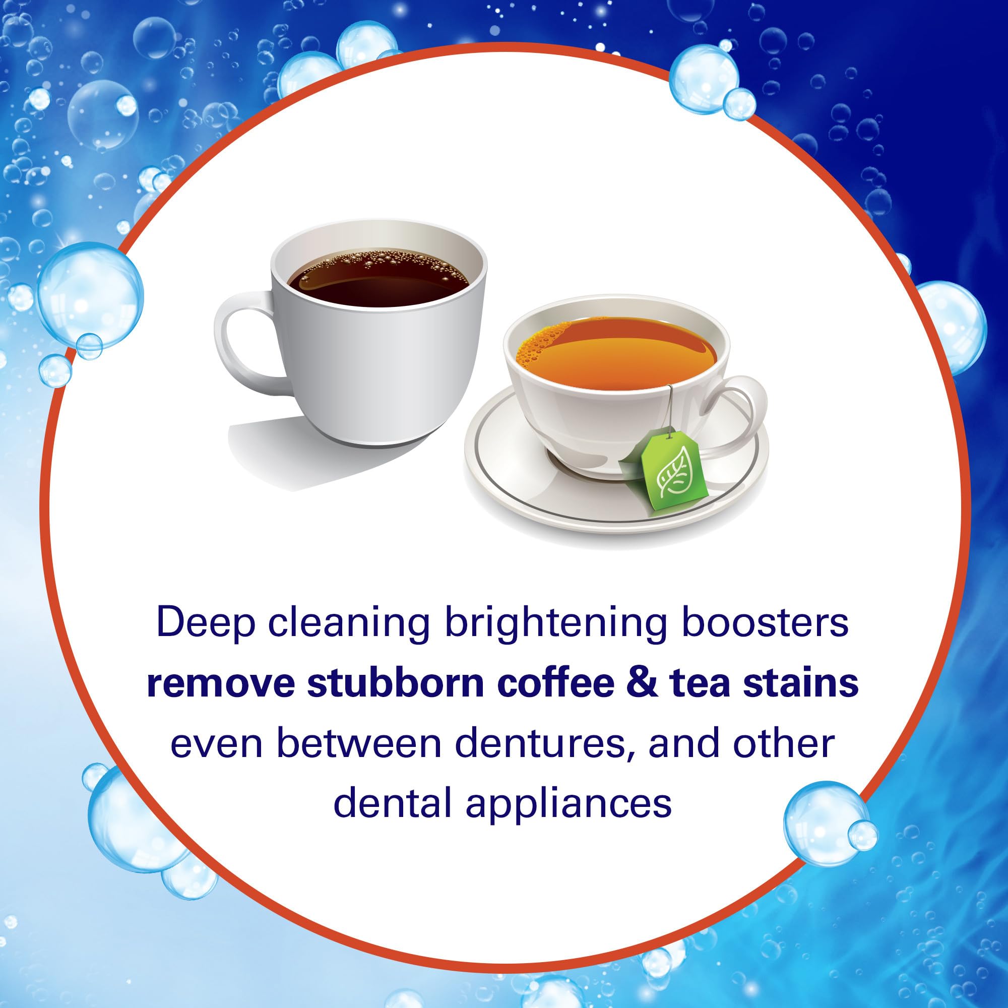 Efferdent Retainer & Denture Cleaner Tablets, Coffee & Tea, 126 Count