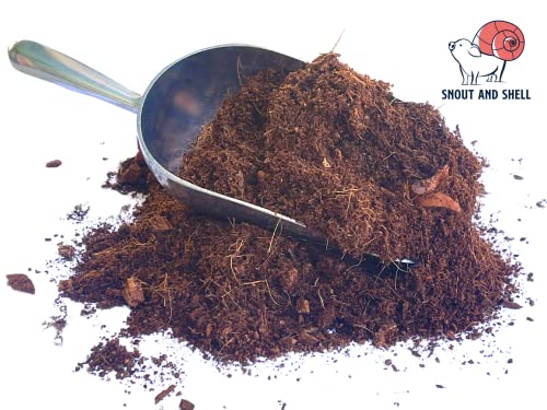 Snout and Shell Organic Coco Coir Peat Bedding Ready to Hydrate Use Substrate for Reptile or Amphibian Perfect for Frogs, Salamanders, Geckos and Snakes Increase Humidity 1.4 Lbs - 650 Grams
