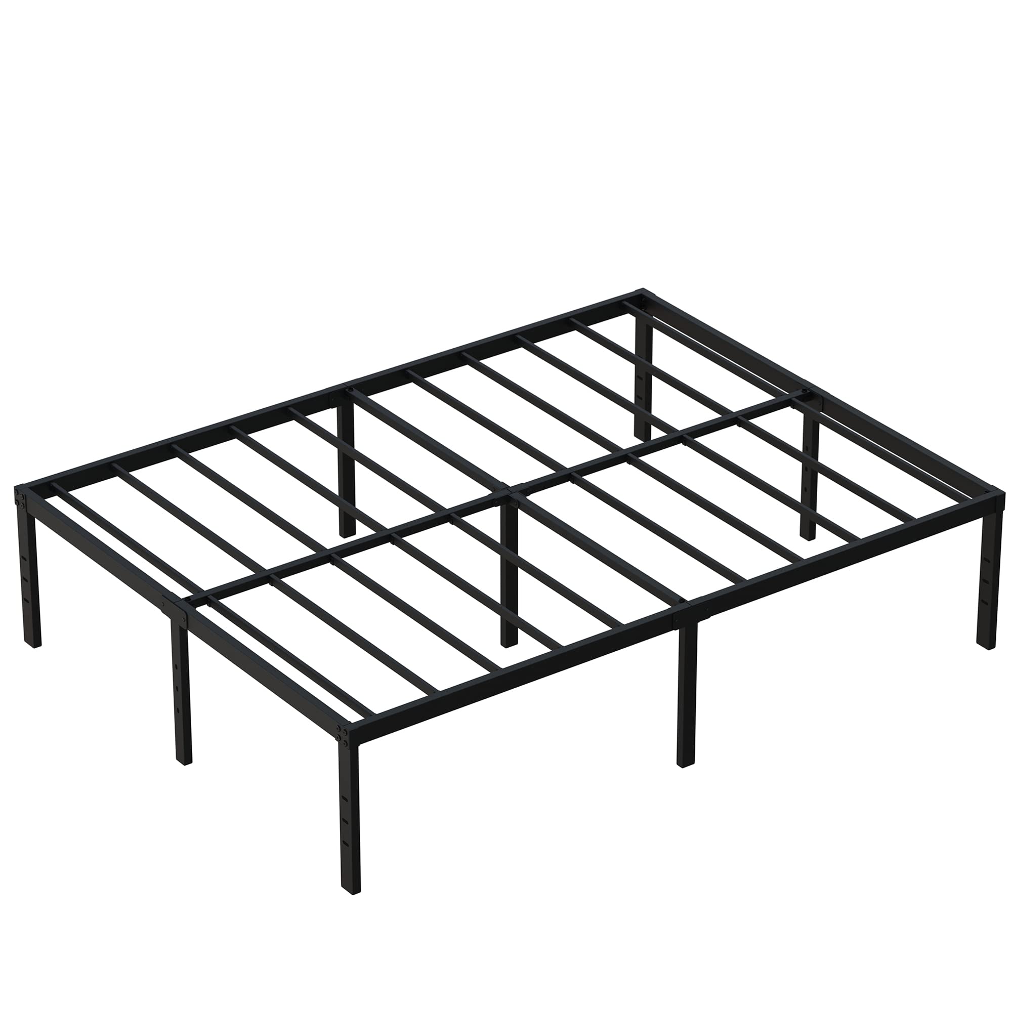 DiaOutro 16 Inch California King Bed Frames Heavy Duty Metal Platform No Box Spring Needed, Maximum Storage, Easy to Assembly, Noise Free, Black