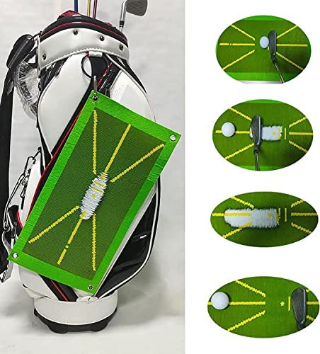 Golf Mat That Shows Swing Path, Perfect Practice Golf Hitting Mat, Analysis Swing Path and Correct Hitting Posture, Advanced Golf Training Mat, Golf Swing Mat Outdoor Indoor, Gifts for Men Women