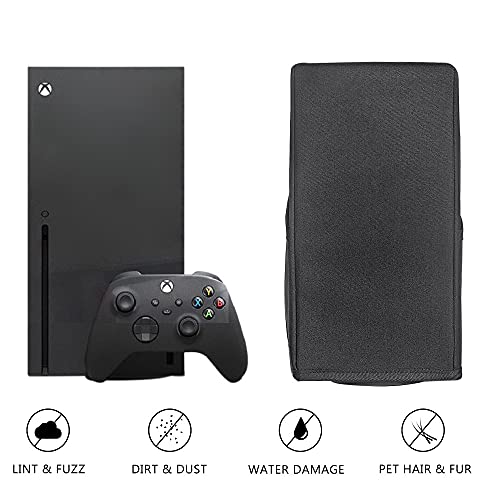 Dsut Cover for Xbox Series X Console Premium Nylon Cloth Anti Scratch Waterproof Cover Sleeve and Dust-Proof with Back Cable Port