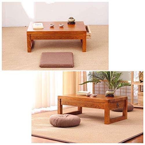 DOUBAO Coffee Table Beech Wood,Industrial Coffee Table with Storage Shelf for Living Room, Wood Look Furniture