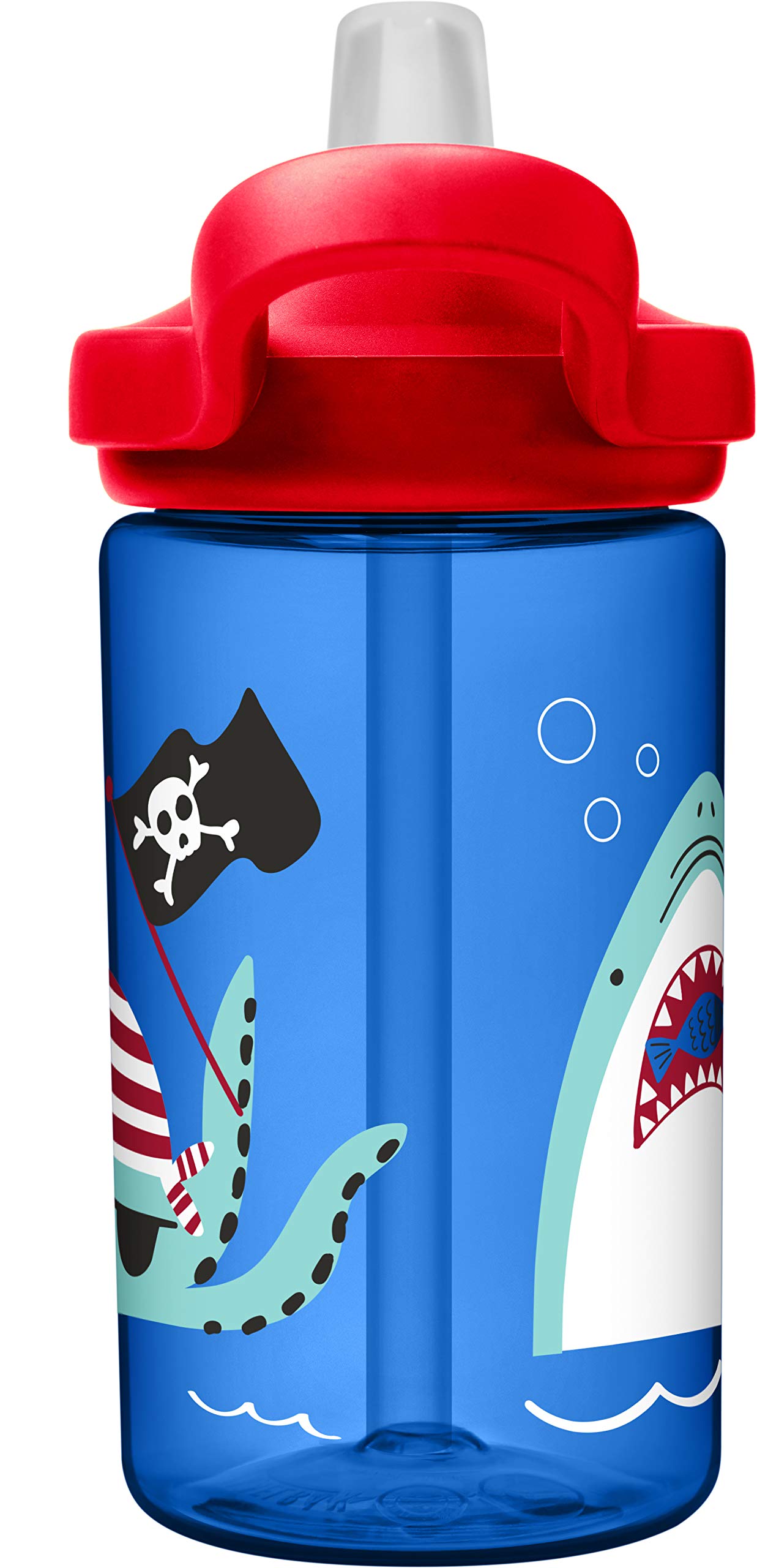 Eddy+ Kids BPA-Free Water Bottle with Straw, 14oz, Octo Pirate