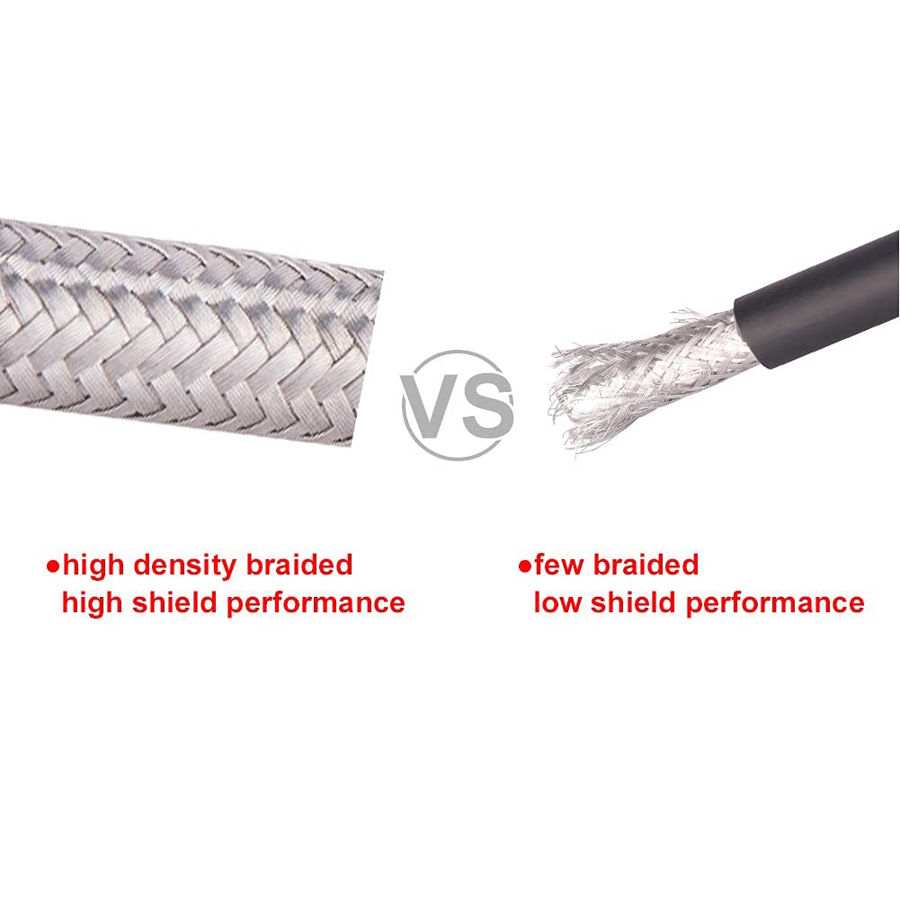 XRDS -RF PL-259 UHF CB Coax Cable 3ft, 50 ohm KMR400 PL-259 UHF Male to SO-239 Male Connector Low Loss Coaxial Cable for HAM & CB Radio, Antenna Analyzer, Dummy Load, AIS Antenna, SWR Meter
