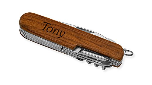 Dimension 9 Tony 9-Function Multi-Purpose Tool Knife, Rosewood