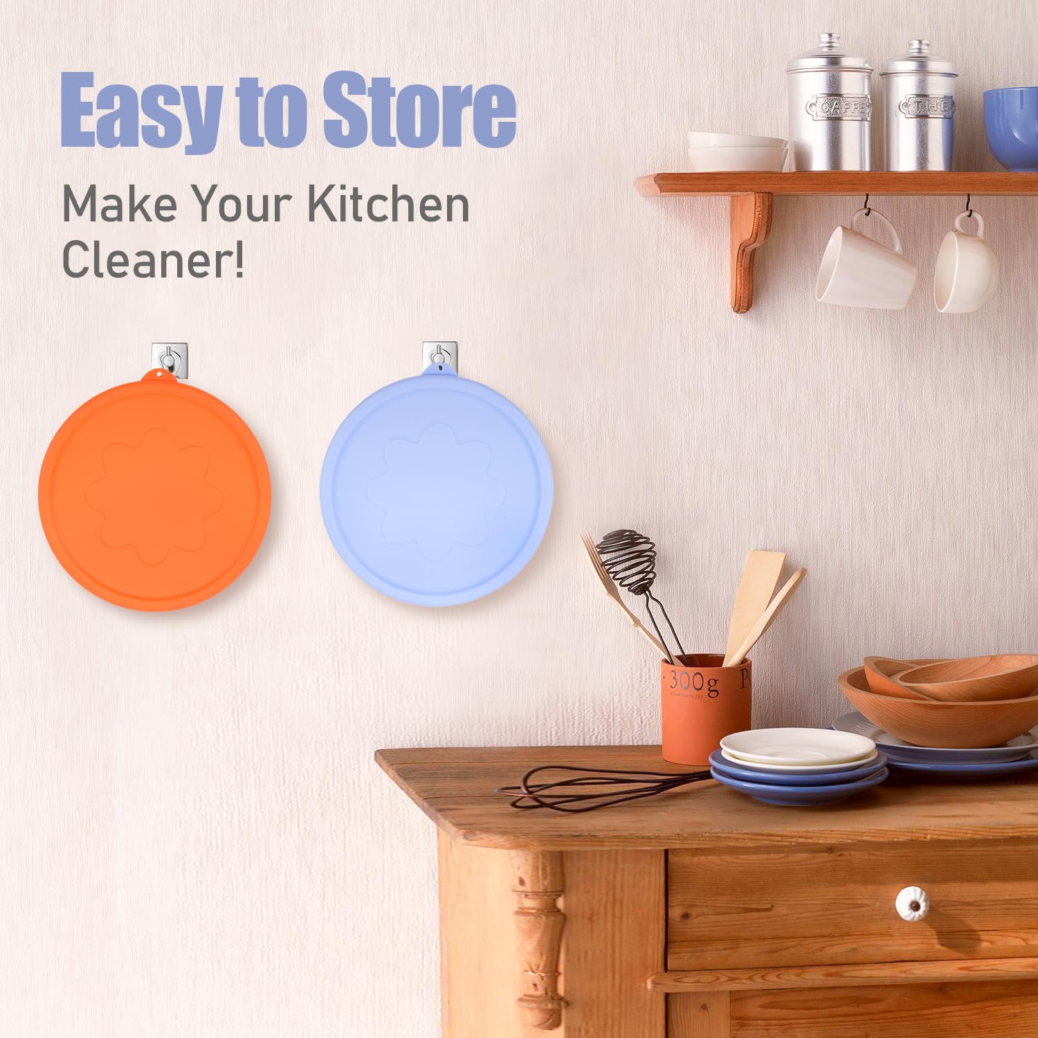 LUVCOSY 7 Cup Silicone Replacement Lids Storage Cover for Pyrex 7402-PC Glass Bowls (Container not Included) 2 Pack Microwave, Dishwasher and Freezer Safe