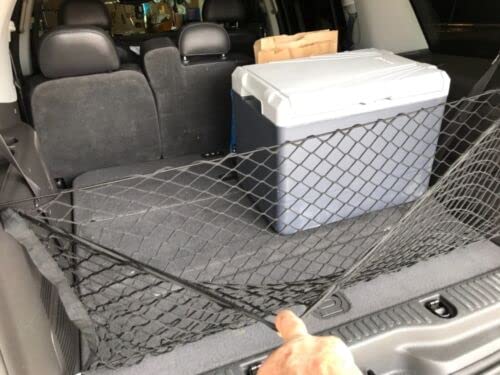 EACCESSORIES EA Trunk Organizer Cargo Net for FORD ESCAPE MERCURY MARINER MAZDA TRIBUTE 2001-2012 β Envelope Style Cargo Net for SUV - Premium Mesh Car Trunk Organizer β Compatible with ESCAPE MARINER