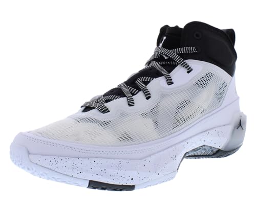Nike Men's Air Jordan XXXVII Basketball Shoe (White/Citrus/Black, us_Footwear_Size_System, Adult, Men, Numeric, Medium, Numeric_9)