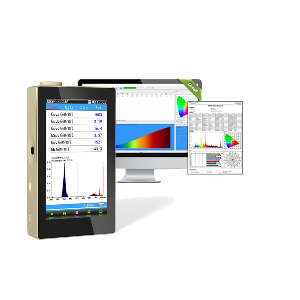 Hopoocolor OHSP350UV Irradiance Spectrometer UV Tester 230-850nm