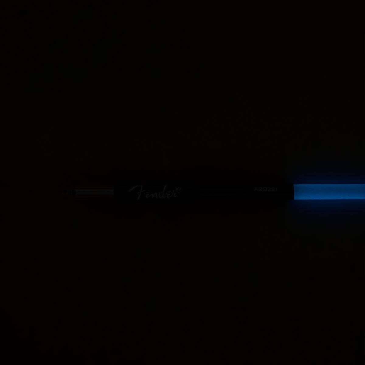 Fender 0990818108 Professional Series Glow in the Dark Blue Instrument Cable - 18.6 Feet