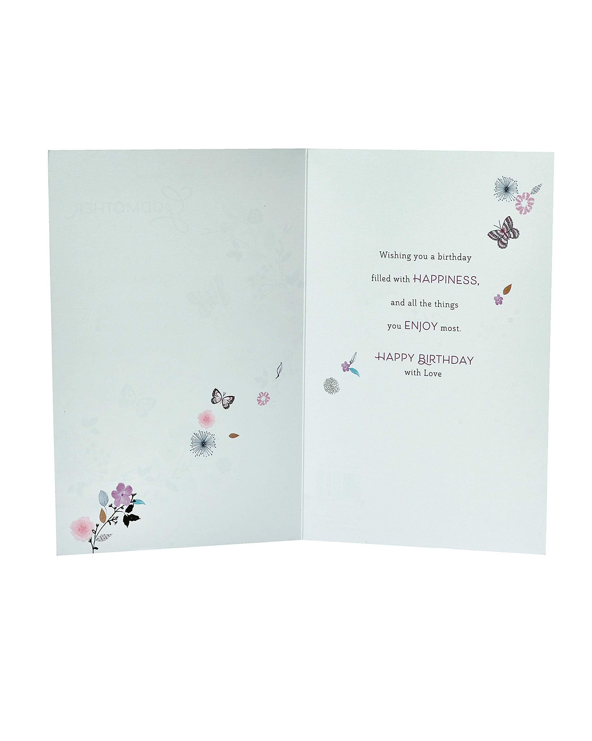 UK Greetings Godmother Birthday Card - Birthday Card for Her - Flowers and Butterflies Design