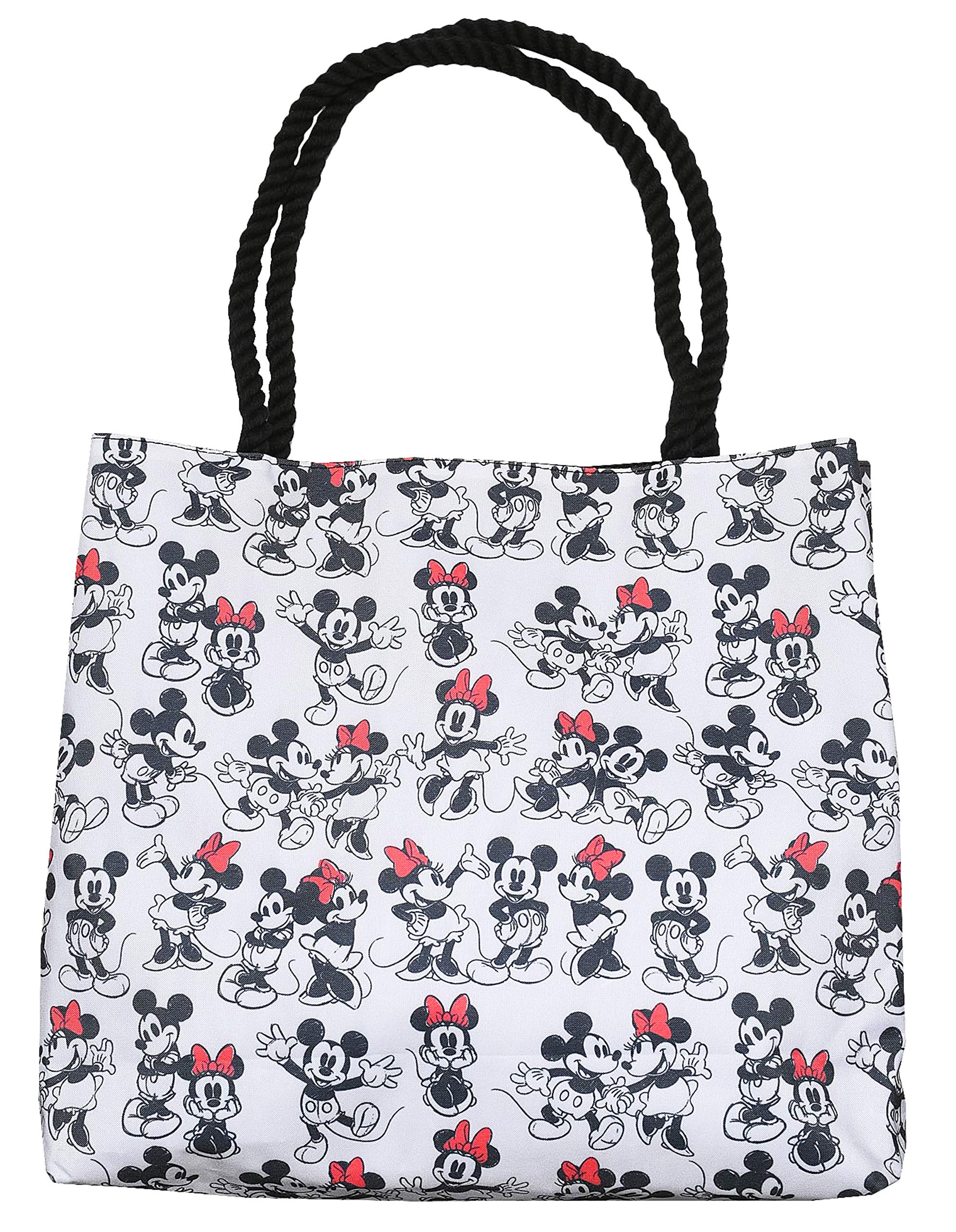Disney Tote Travel Bag Mickey and Minnie Mouse Print (Mickey and Minnie)