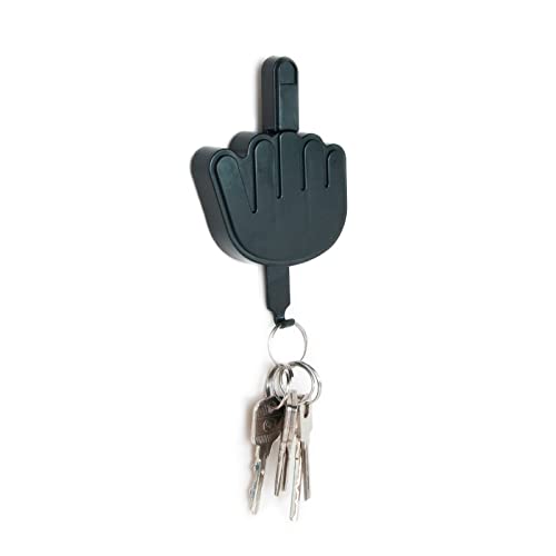 TOIVO Finger Hand Key Hanger for Wall，Funny Key Holder for Wall Funny Gift Idea，Middle Finger Keychain Ejects The Finger，for Doorway Wall Entryway Hallway Funny Office Wall Decorative